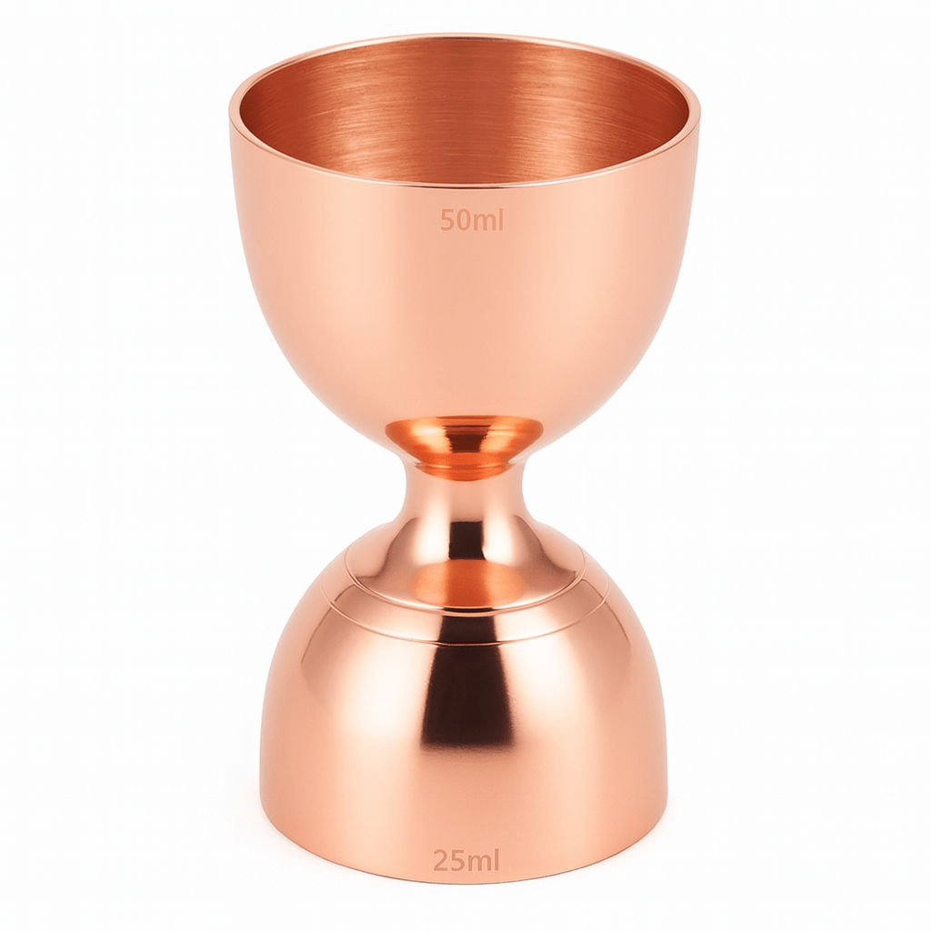 Bell Jigger Measure 25ml & 50ml - Copper Plated | BarBits.co.uk