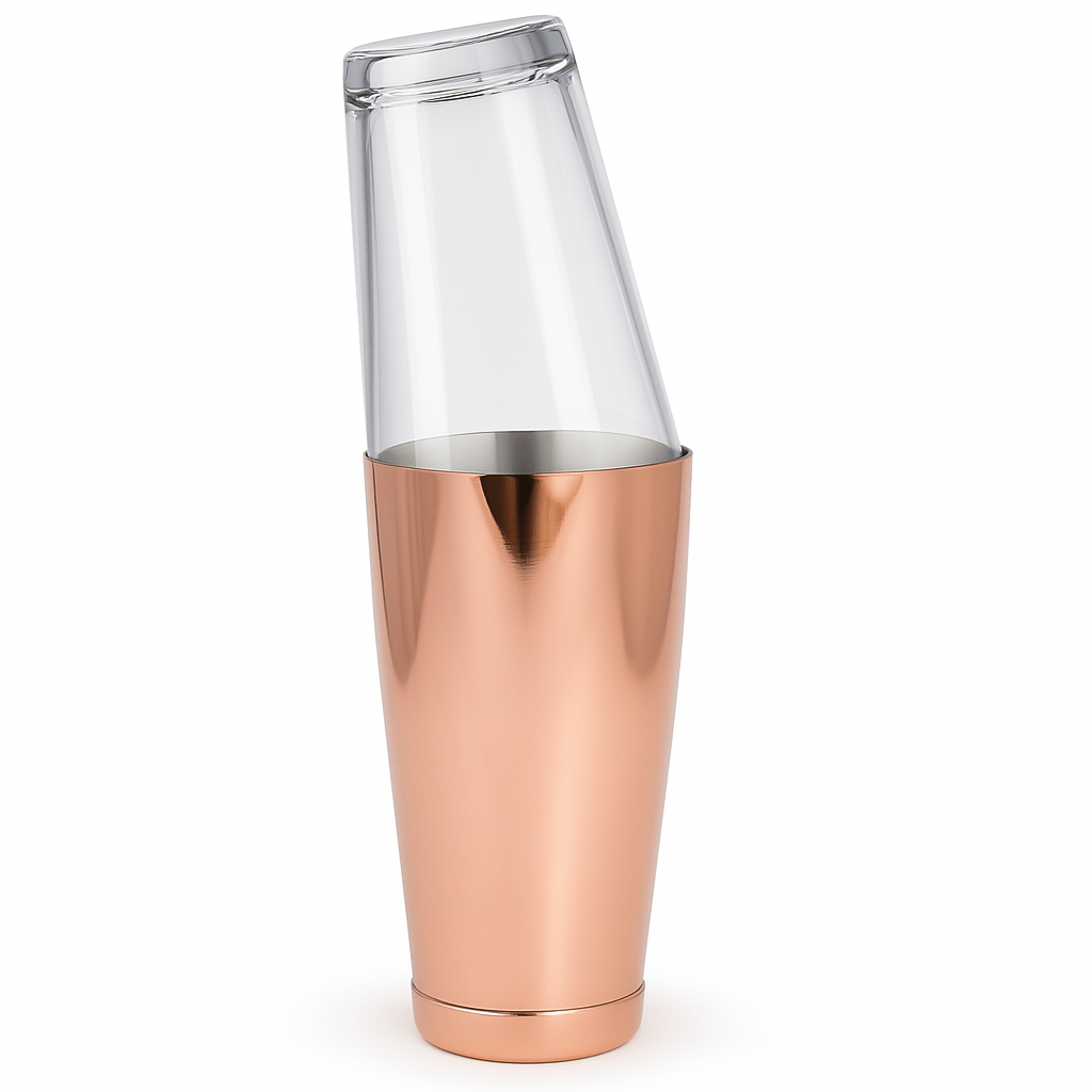 Boston Cocktail Shaker & Glass Set - Copper | BarBits.co.uk