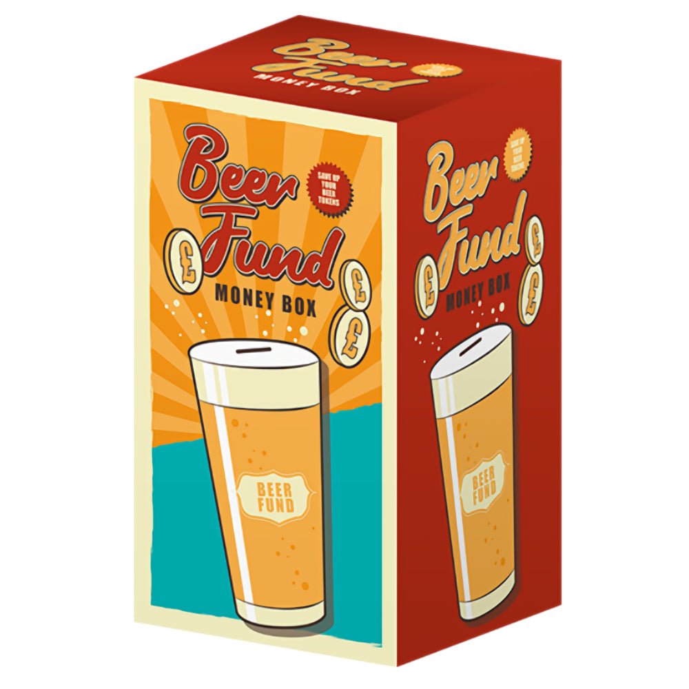Beer Fund Money Box Gift Boxed Savings Jar | BarBits.co.uk